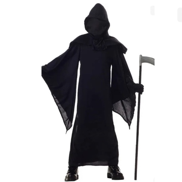 California Costumes | Costumes | Horror Robe Black Grim Reaper Ghoul ...